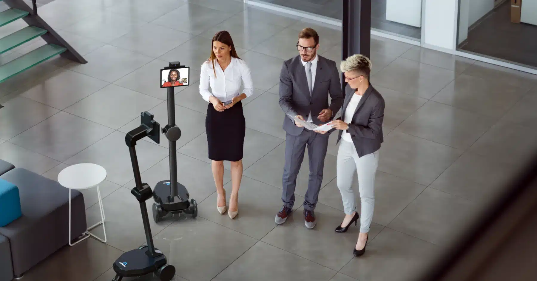 Increase employee engagement with a remote work robot - OhmniLabs